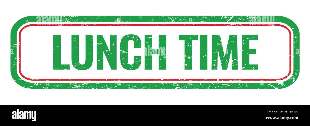 Lunch time stamp hi-res stock photography and images - Alamy