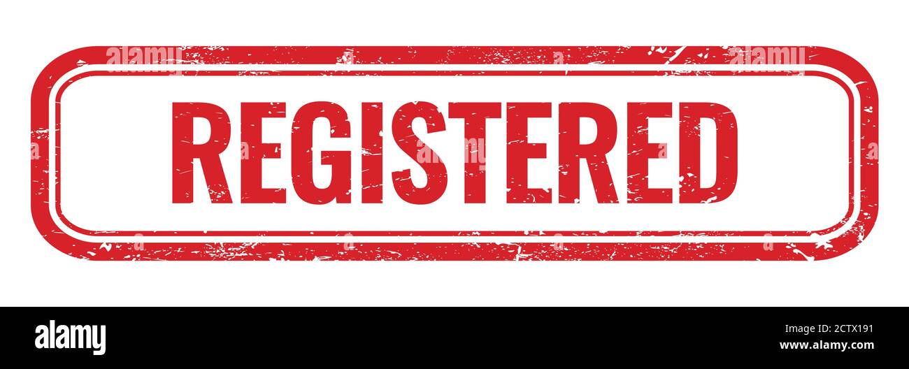 Registered word hi-res stock photography and images - Alamy