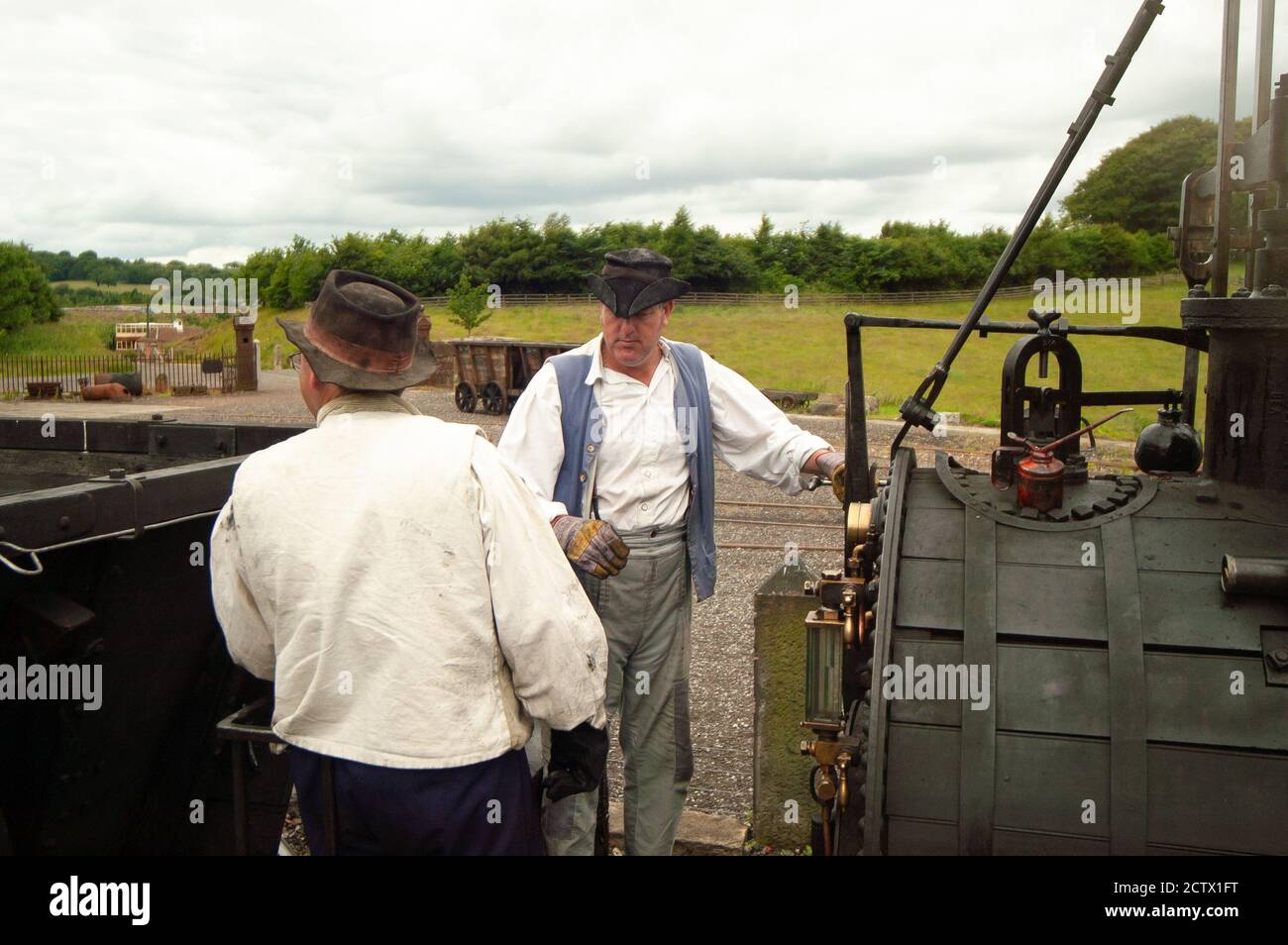 The 1820s Pockerley Waggonway ,Beamish Open Air Museum, Durham, England ...