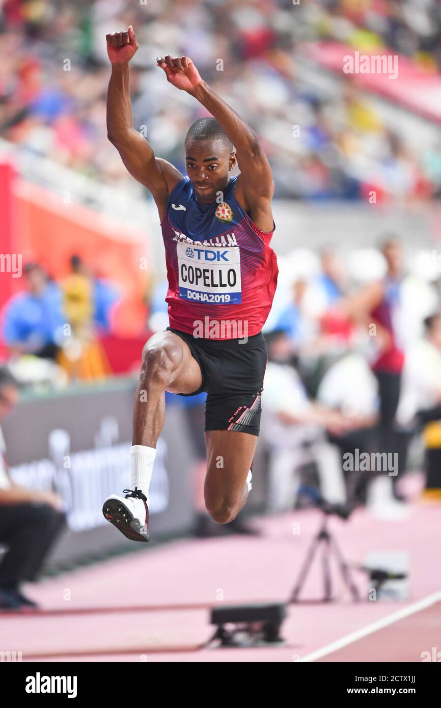 Alexis Copello (Azerbaijan). Triple Jump preliminary round. IAAF World ...