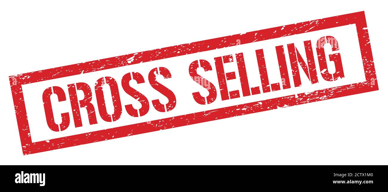 CROSS SELLING red grungy rectangle stamp sign Stock Photo - Alamy