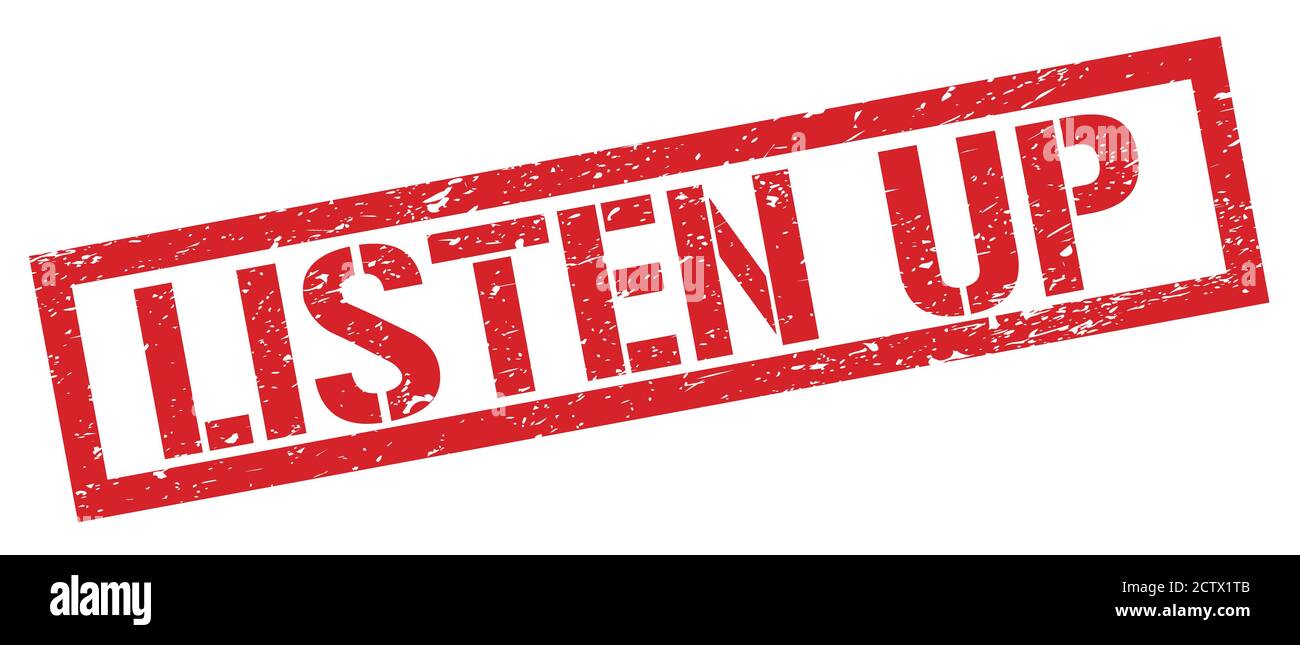 Listen up word hi-res stock photography and images - Alamy