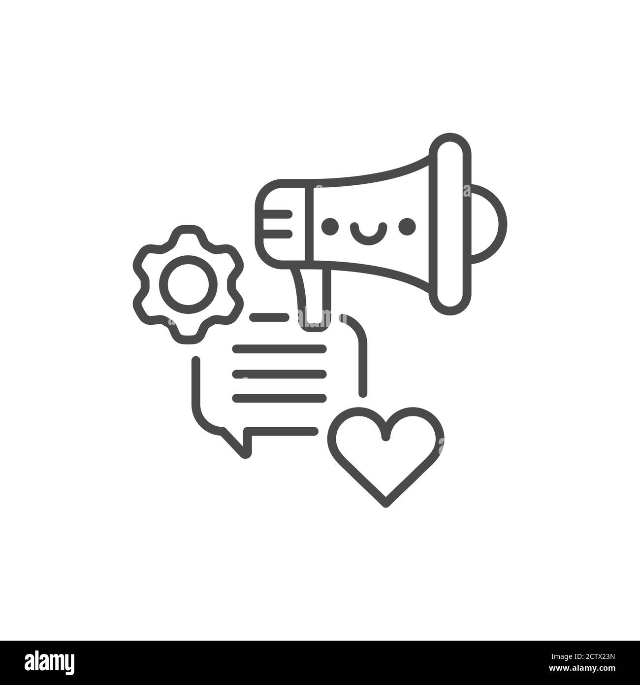 SMM tools line black icon. Promotion service. Sign for web page, mobile ...