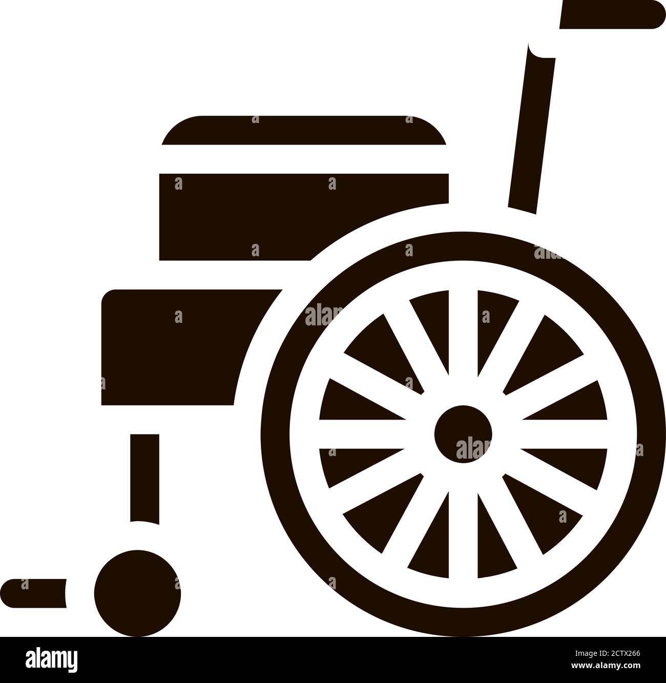 Self-Propelled Wheelchair Equipment glyph icon Stock Vector Image & Art ...