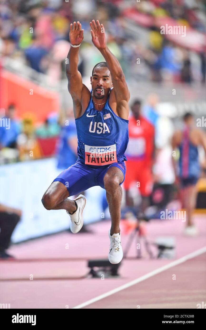 Christian Taylor (USA). Triple Jump preliminary round. IAAF World ...