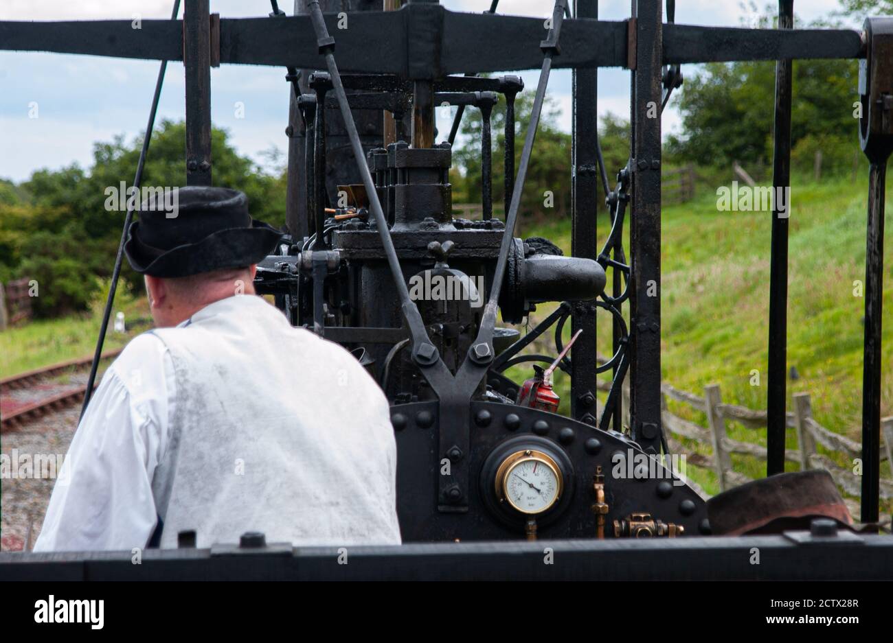 The 1820s Pockerley Waggonway ,Beamish Open Air Museum, Durham, England ...