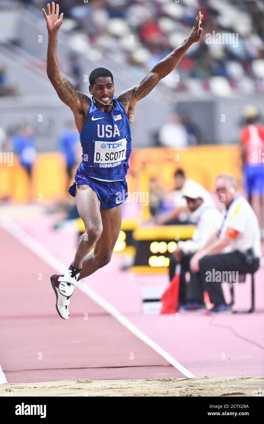 Donald Scott (USA). Triple Jump preliminary round. IAAF World Athletics ...