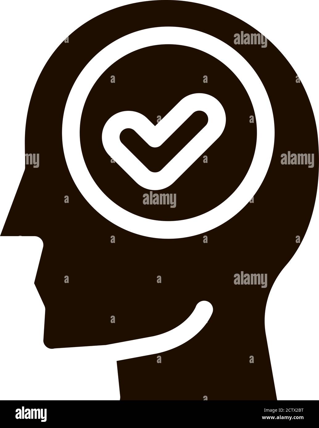 Check mark in gear Stock Vector Images - Alamy