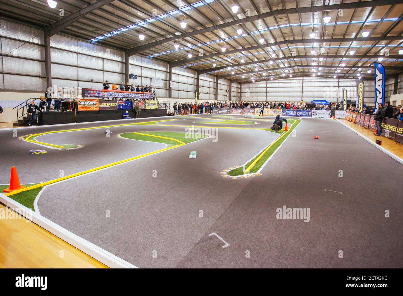 Indoor RC Car Race in Melbourne Australia Stock Photo - Alamy