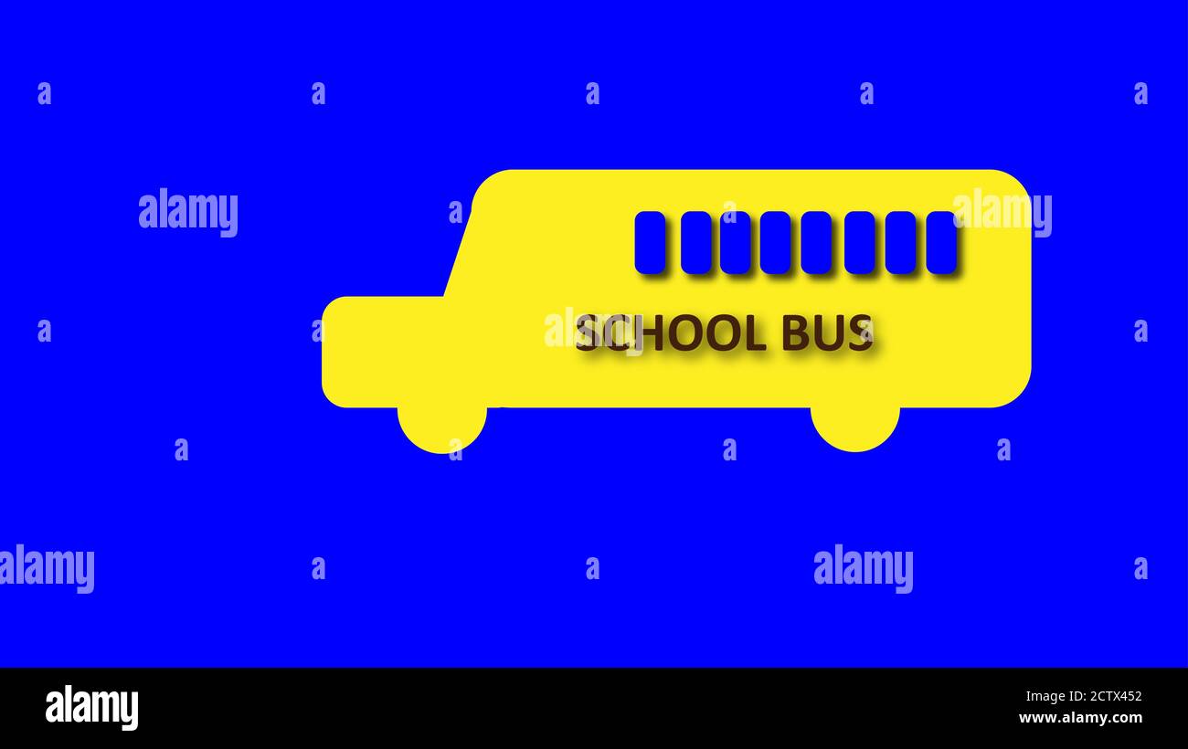 School vehicle, Abstract background , school van Stock Photo - Alamy