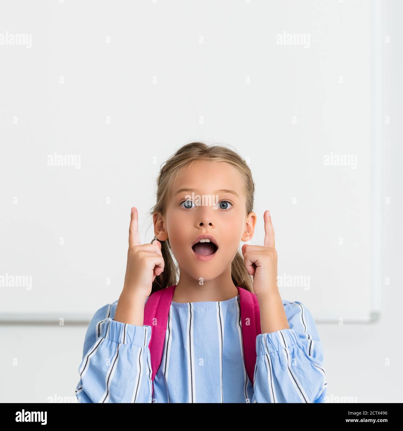 Kid excited classroom hi-res stock photography and images - Alamy