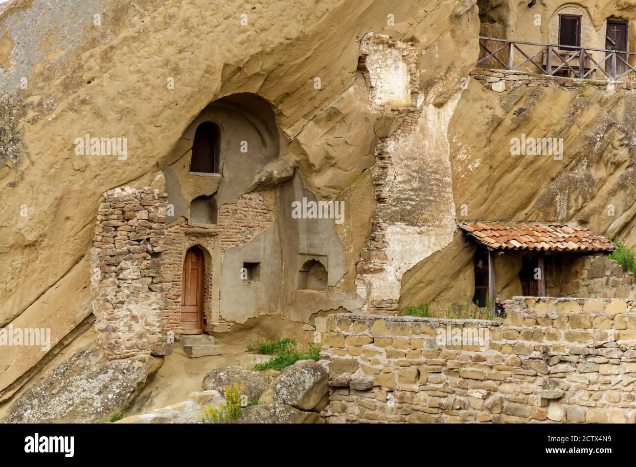 David Gareja monastery. The ancient Georgian Orthodox monastery complex ...