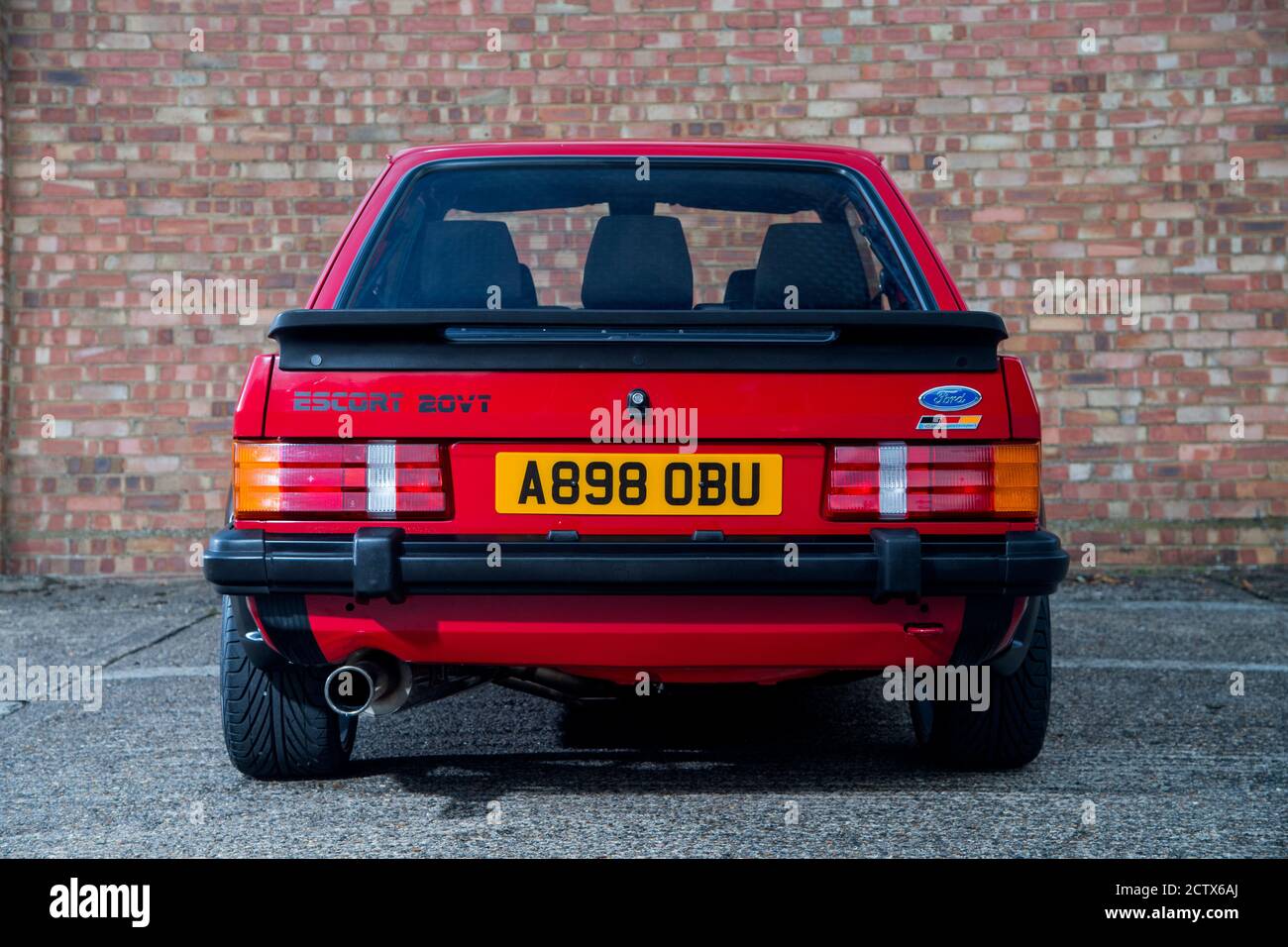 Modified Mk3 Ford Escort retro hatchback car Stock Photo - Alamy