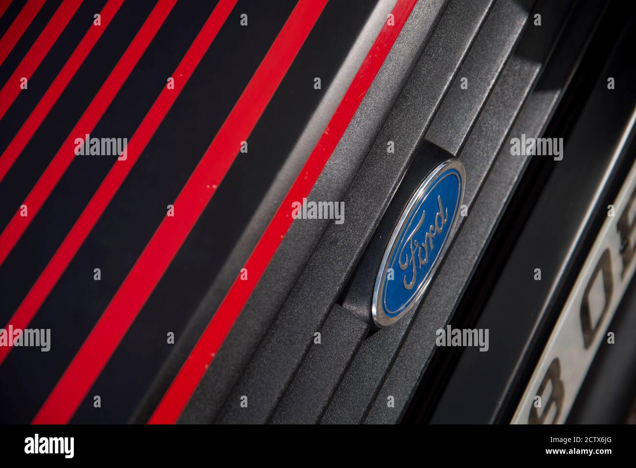 Modified Mk3 Ford Escort retro hatchback car Stock Photo - Alamy