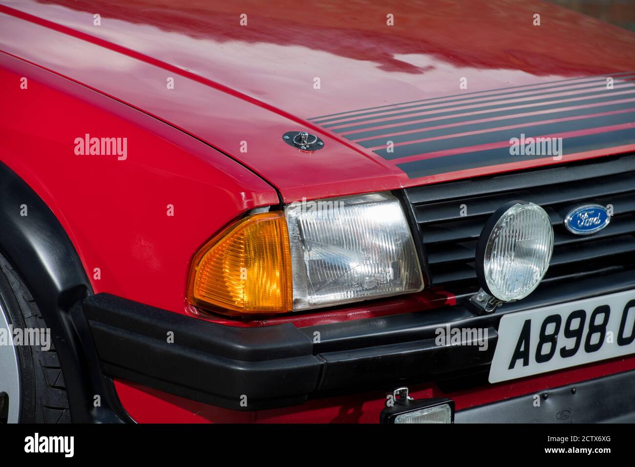 Modified Mk3 Ford Escort retro hatchback car Stock Photo - Alamy