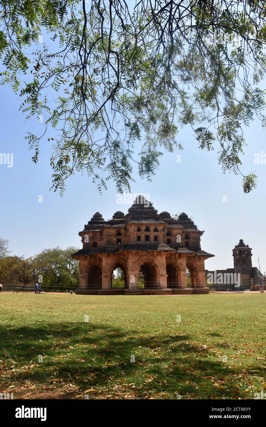 Lotus Mahal. Royal Centre. Hampi, Karnataka, India Stock Photo - Alamy