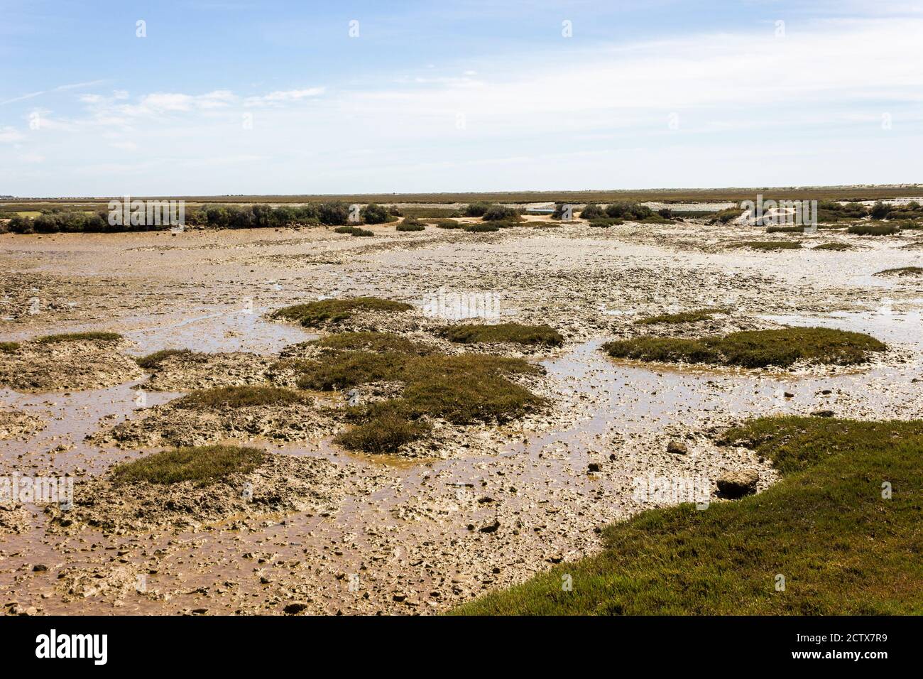 Tavira, Portugal. The Ilha de Tavira, an island in the Ria Formosa ...