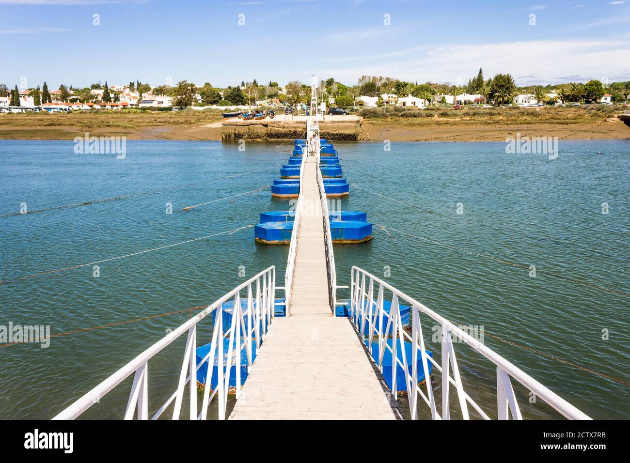 Tavira, Portugal. The Ilha de Tavira, an island in the Ria Formosa ...