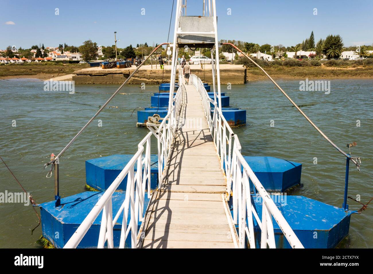 Tavira, Portugal. The Ilha de Tavira, an island in the Ria Formosa ...