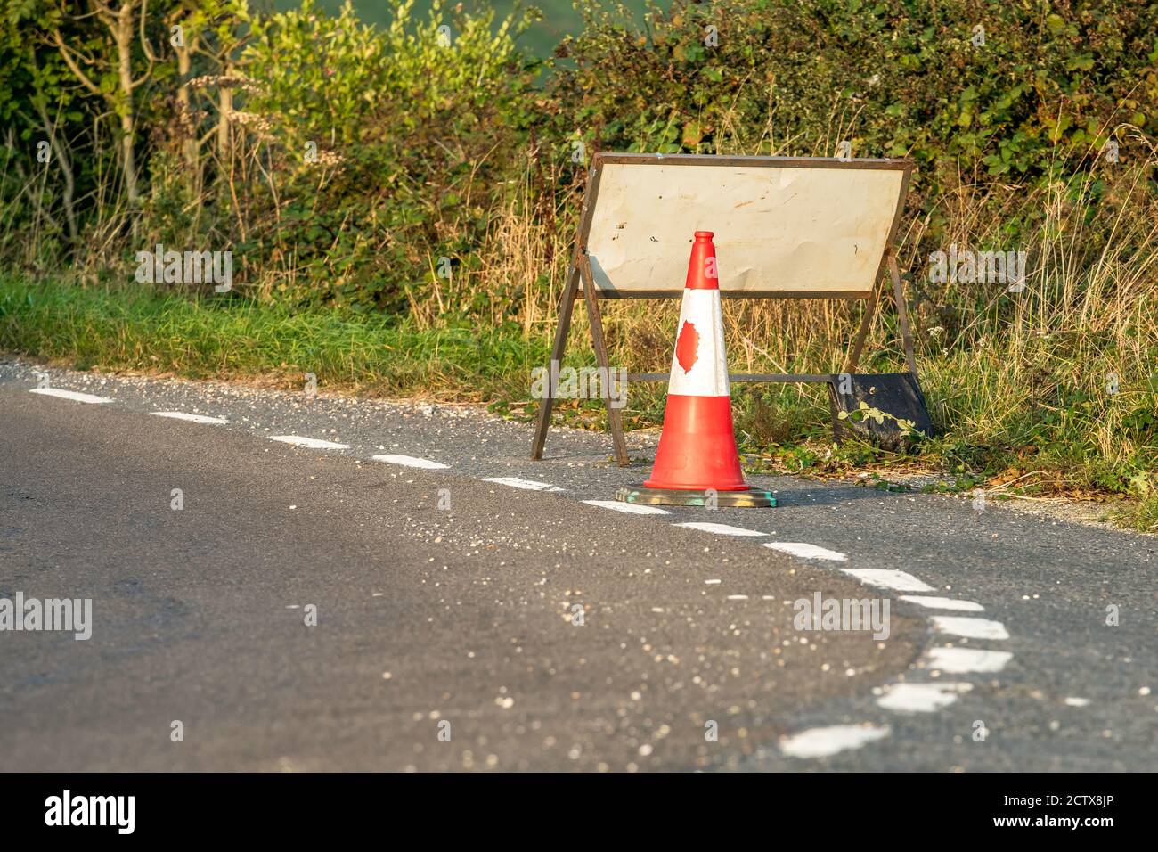 Diverted traffic board hi-res stock photography and images - Alamy