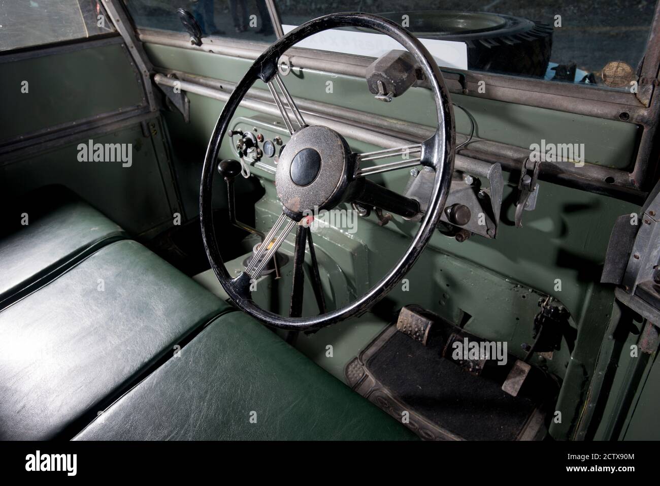 Series 1 Land Rover fitted with a Rover V8 engine Stock Photo - Alamy
