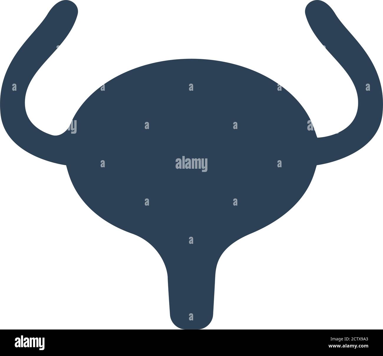 Human urinary bladder colored icon. Healthy internal organ symbol Stock ...