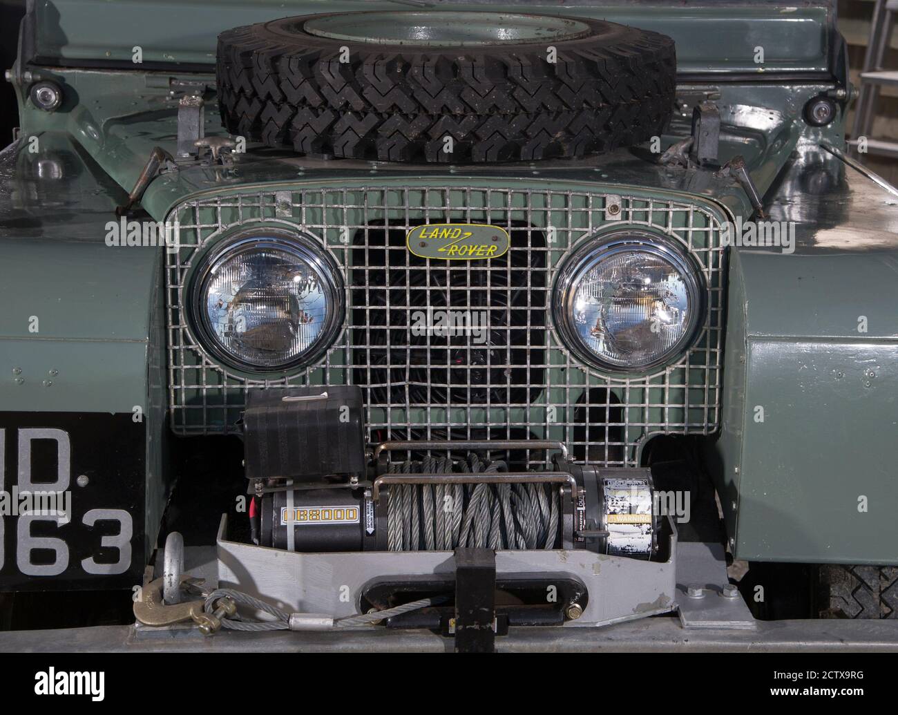 Series 1 Land Rover fitted with a Rover V8 engine Stock Photo - Alamy