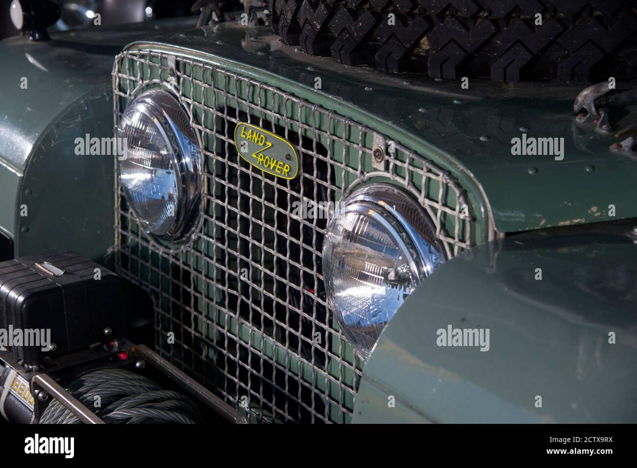 Series 1 Land Rover fitted with a Rover V8 engine Stock Photo - Alamy
