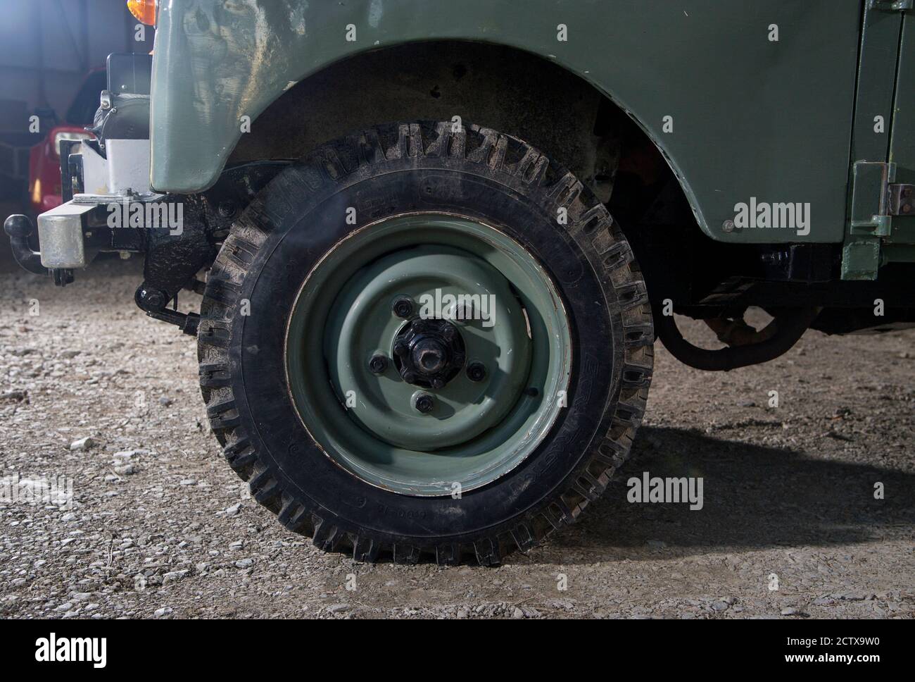 Series 1 Land Rover fitted with a Rover V8 engine Stock Photo - Alamy