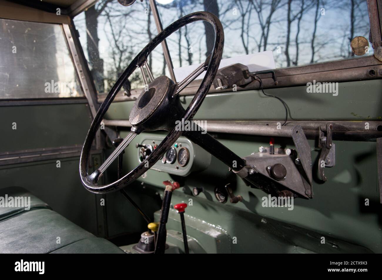 Series 1 Land Rover fitted with a Rover V8 engine Stock Photo - Alamy