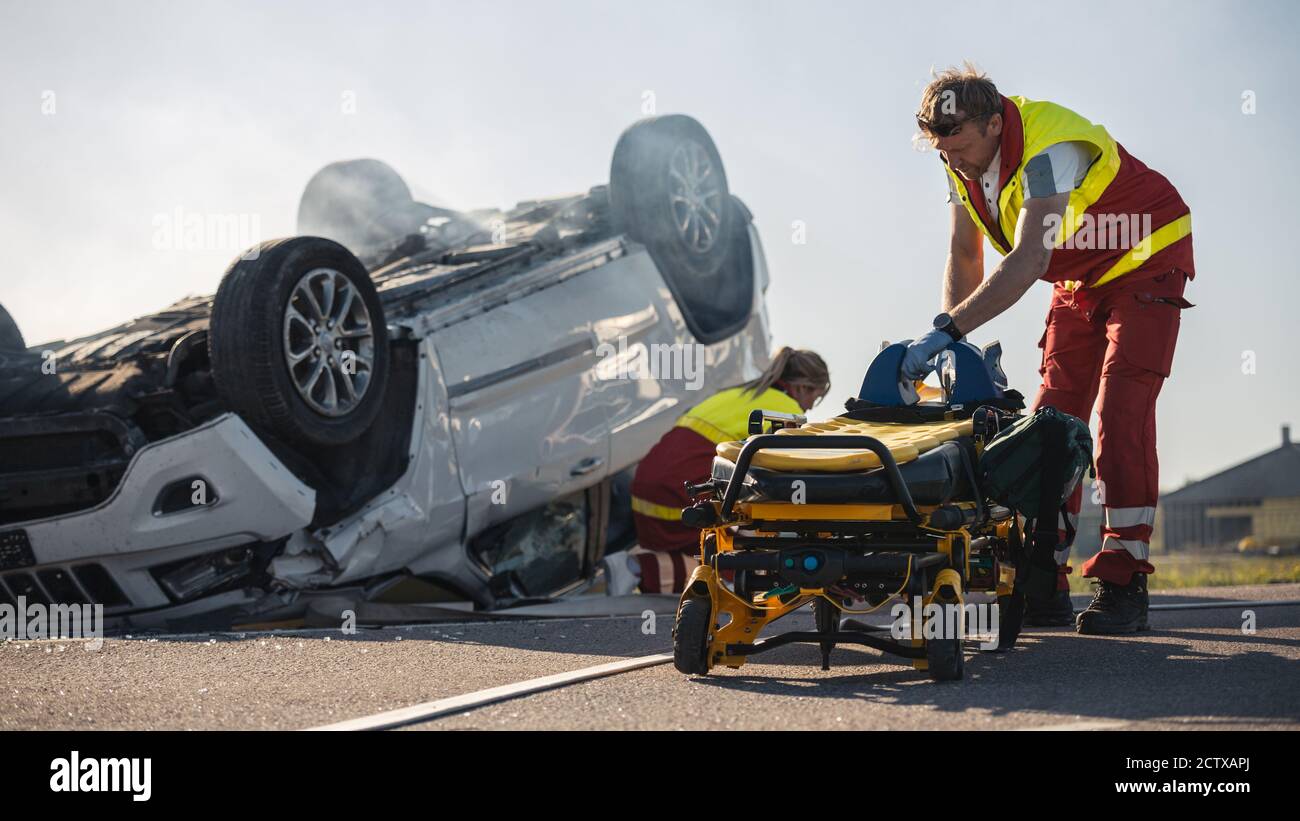 Firefighter rescue victim hi-res stock photography and images - Alamy