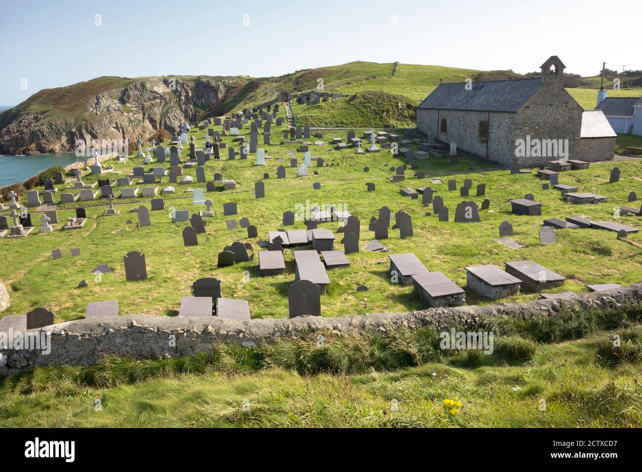 The church and graveyard of St Patrick / Eglwys Llanbadrig on Anglesey ...
