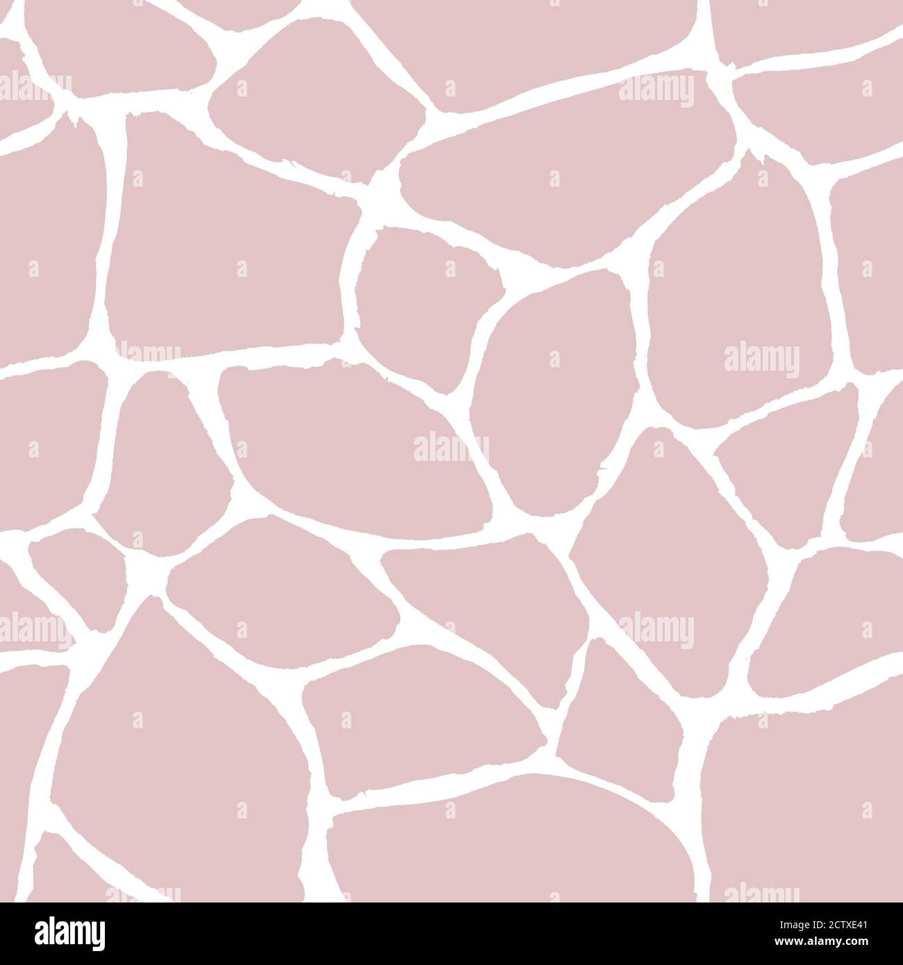 Abstract geometric pink and white seamless pattern. Pink hand drawn ...