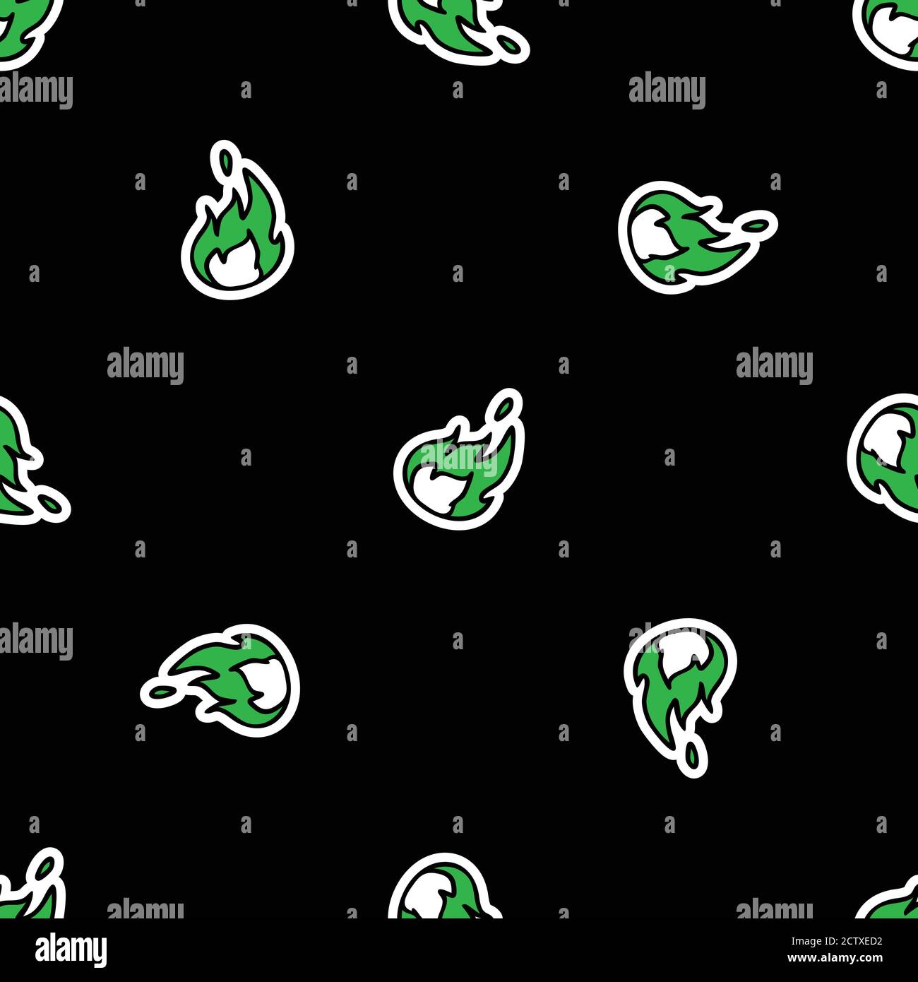 Cute punk rock flame background vector pattern. Grungy alternative ...