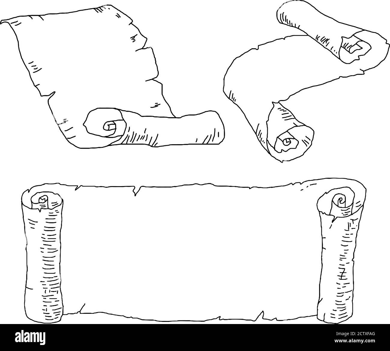 Old Manuscript Illustration Stock Vector Images - Alamy