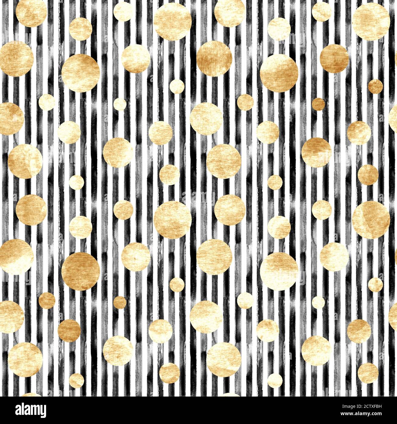 Metallic Gold Polka Dot Background