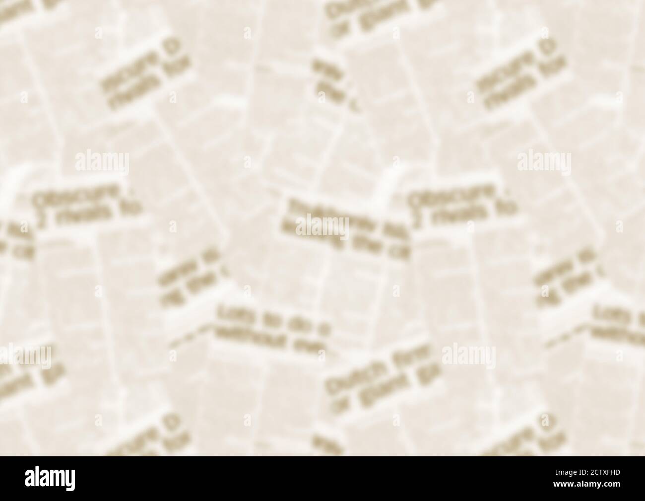 Old grunge blur newspaper collage paper horizontal texture. Blurred ...