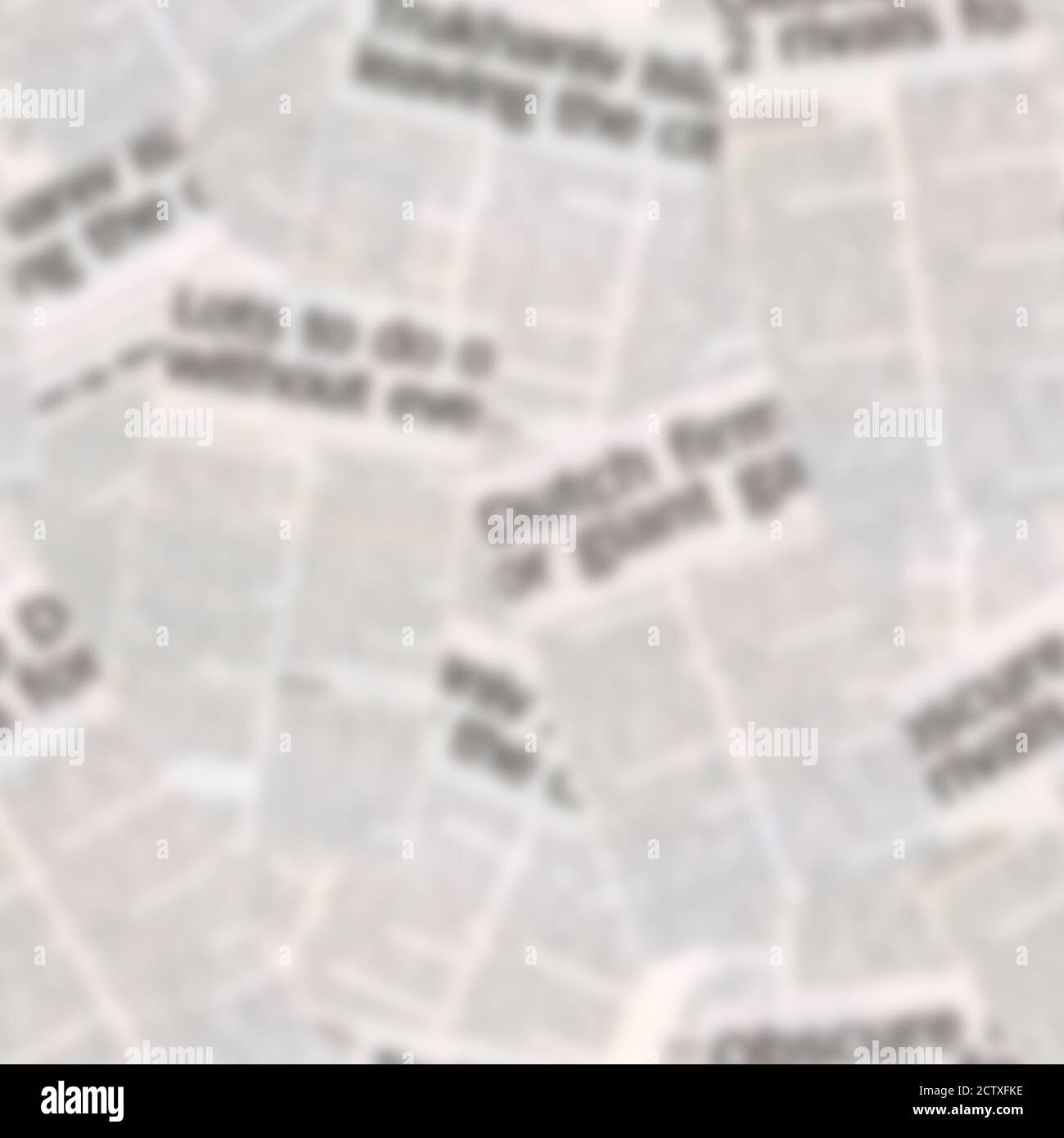 Old grunge unreadable vintage newspaper texture square seamless pattern ...