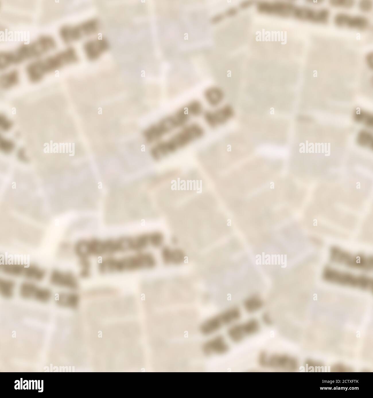 Newspaper old grunge unreadable vintage texture square seamless pattern ...