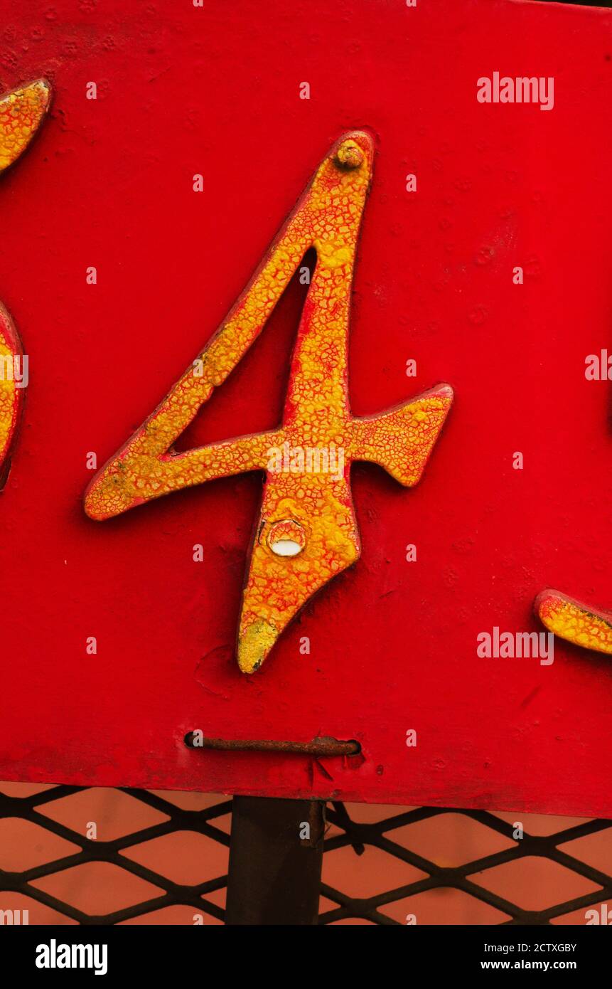 Number 4, iIndividual letters of the aphabet A to Z, number 0 to 9. My ...