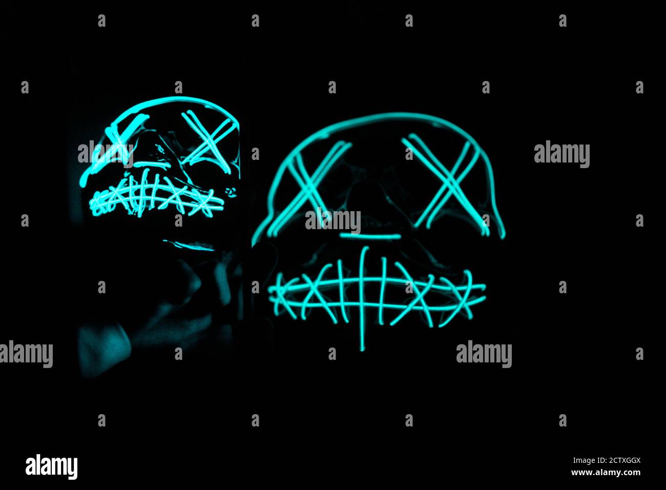 an horror purge mask for carnival Stock Photo - Alamy