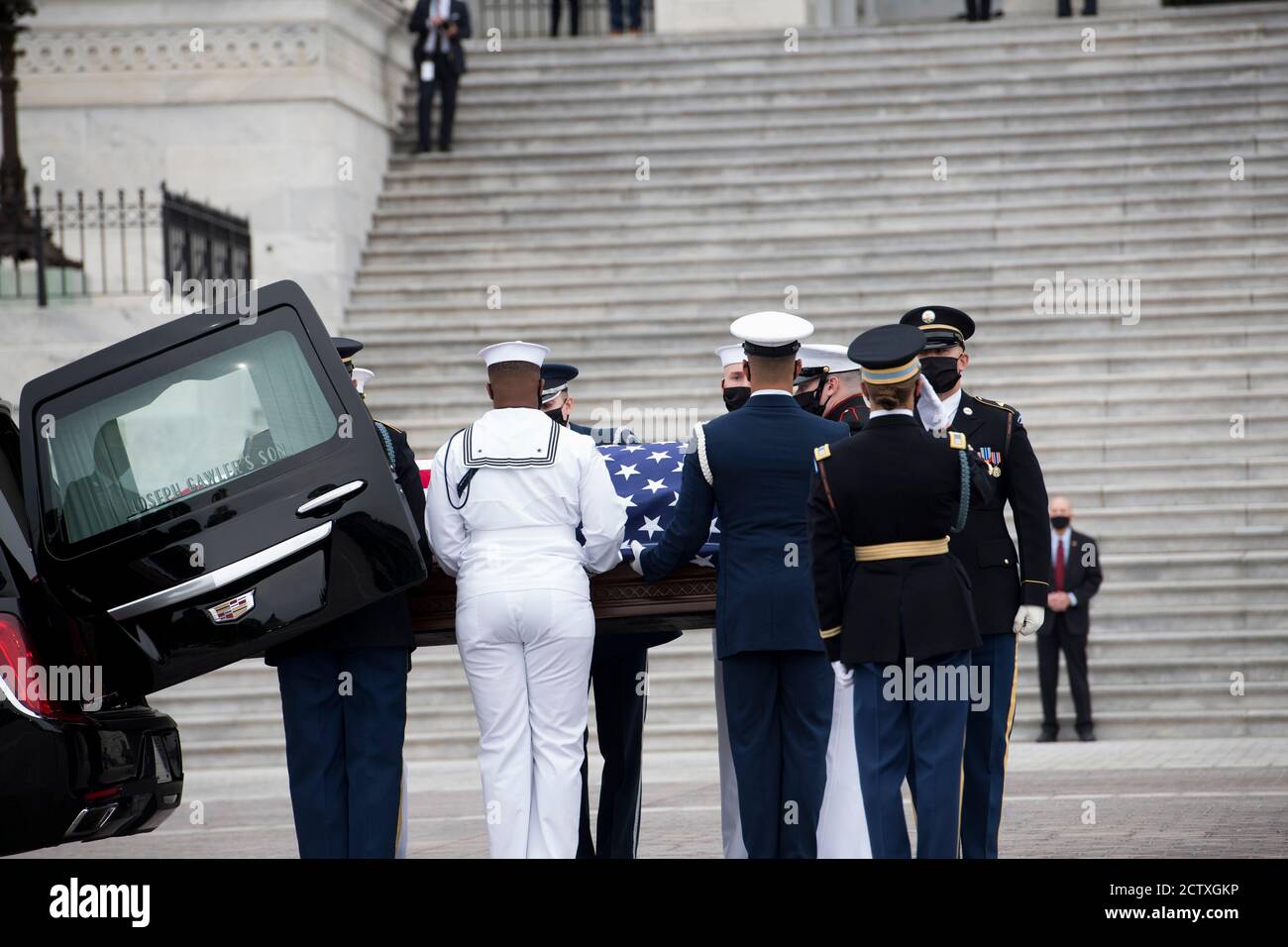 Washington, United States Of America. 25th Sep, 2020. The flag-draped ...