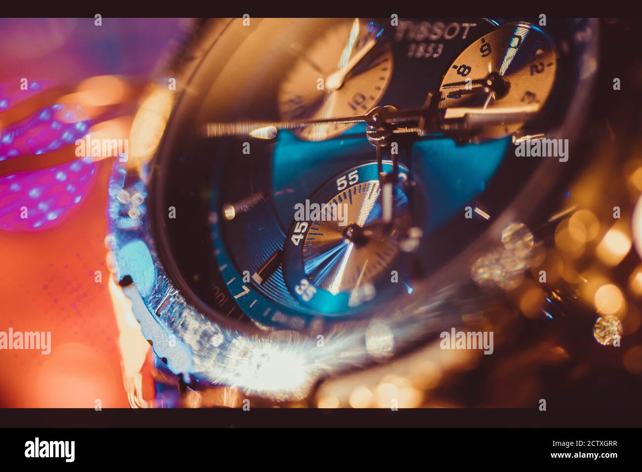 luxury watch with fantastic light Stock Photo - Alamy