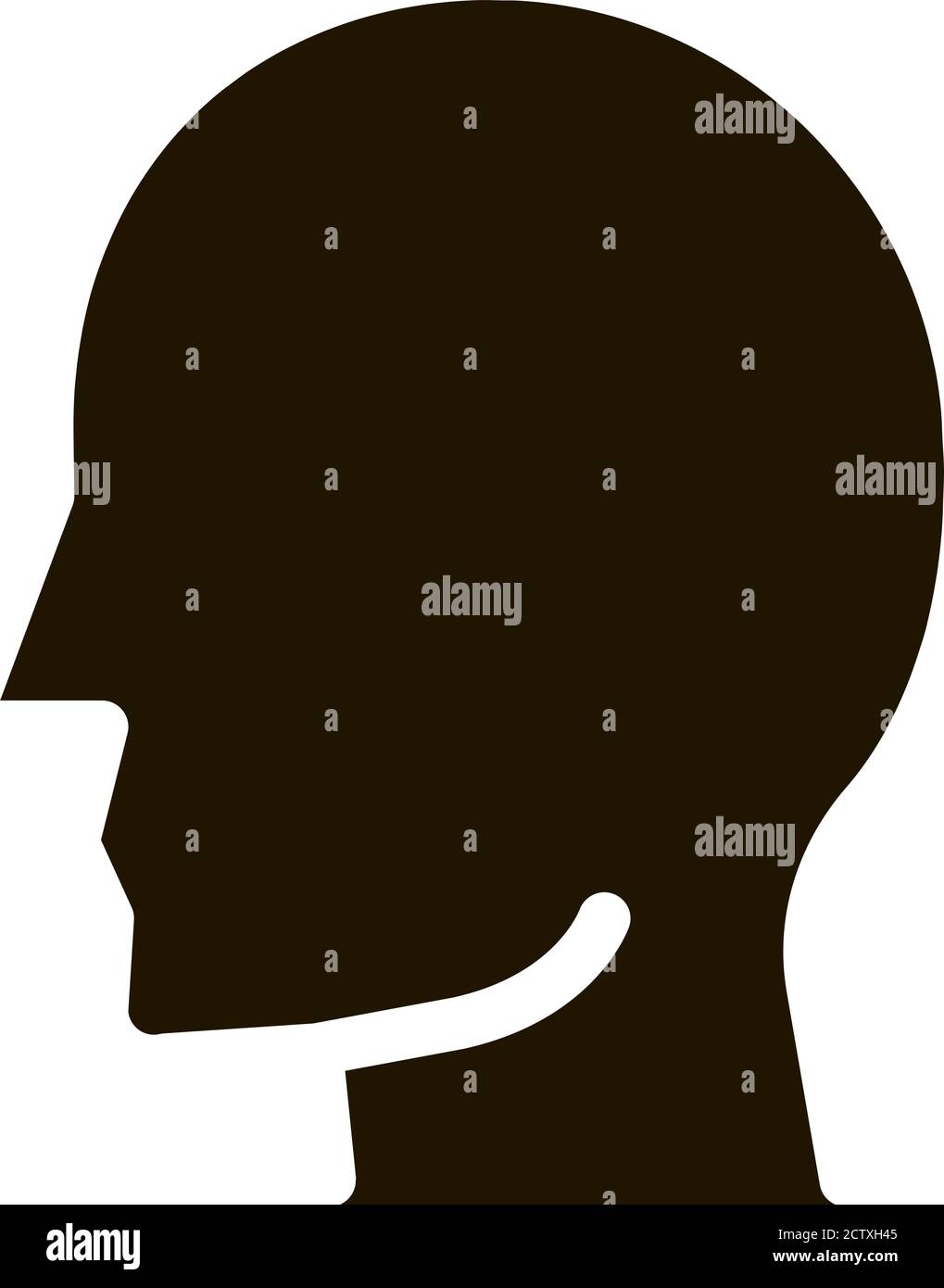 Bandaged Head Man Silhouette Headache glyph icon Stock Vector Image ...