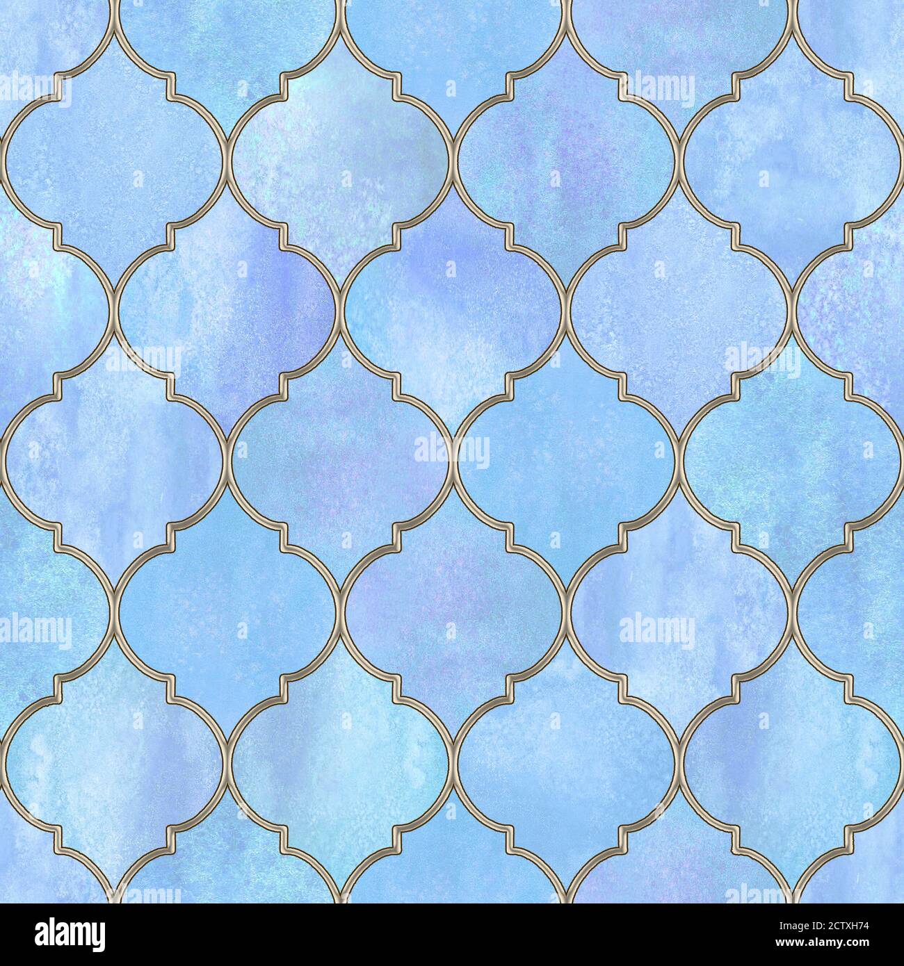 Vintage decorative moroccan seamless pattern with golden line ...