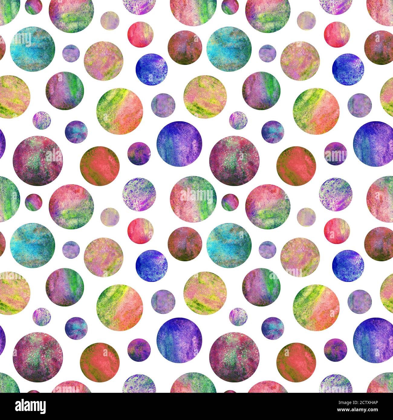 Colorful circle planets seamless pattern with grunge effect. Abstract ...