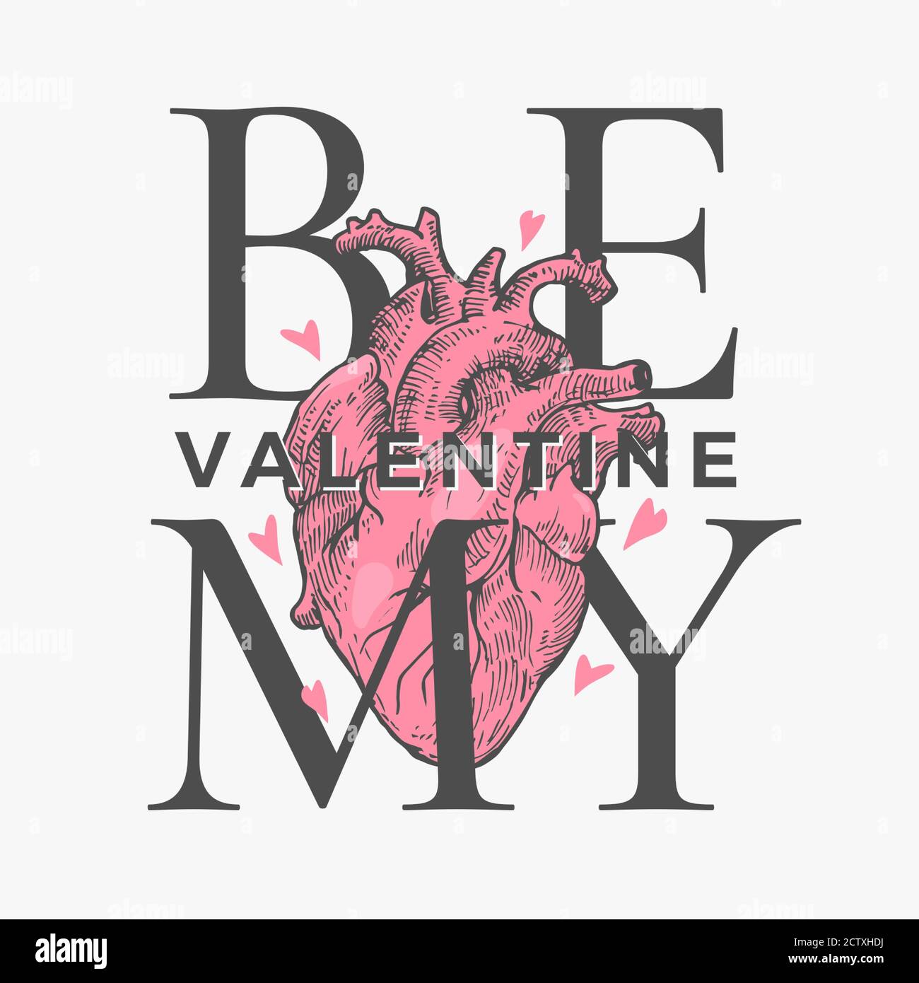 Heart organ vector pink Stock Vector Images - Alamy