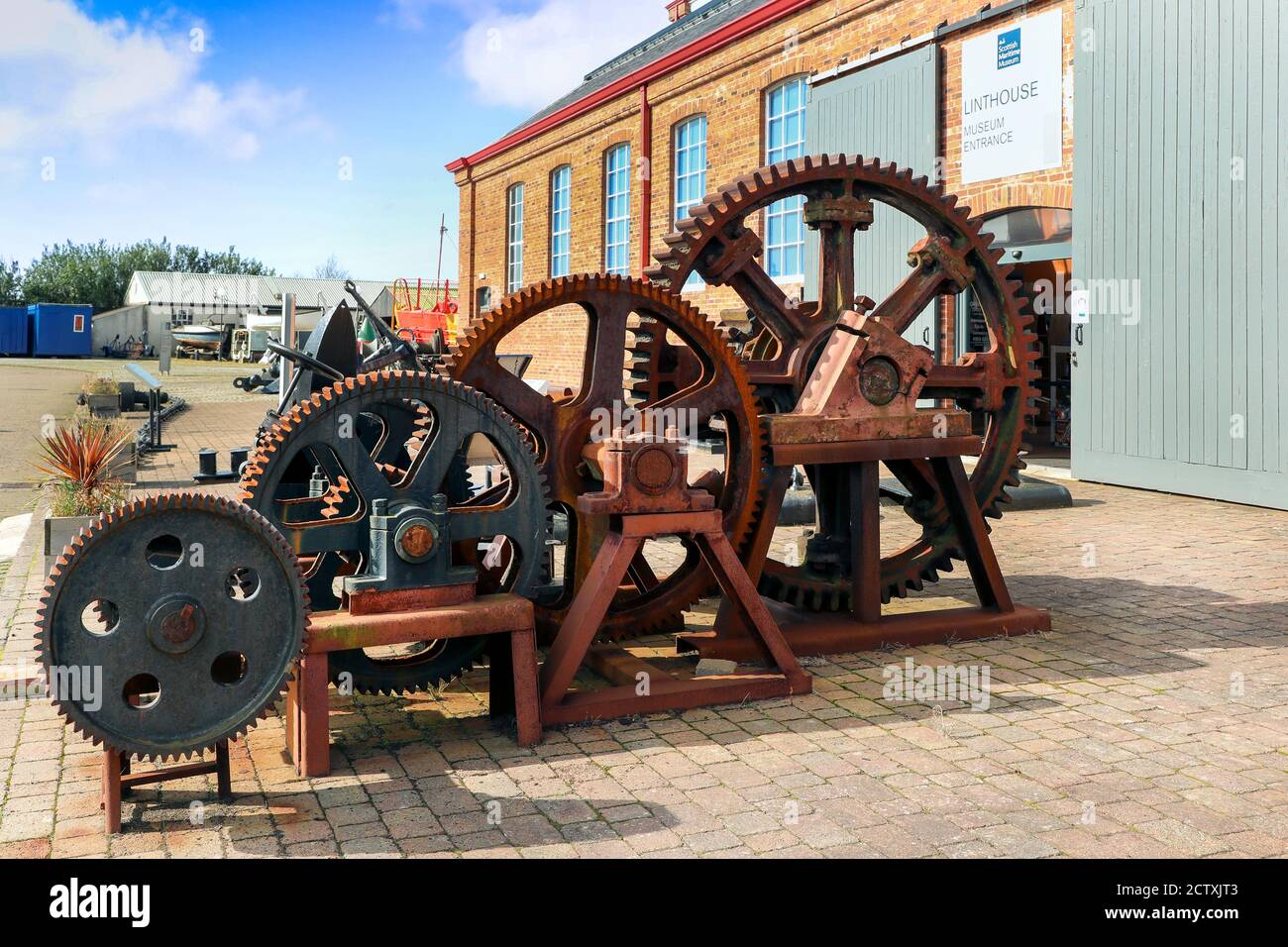 Linthouse maritime museum, Irvine, Ayrshire, Scotland, UK with ...