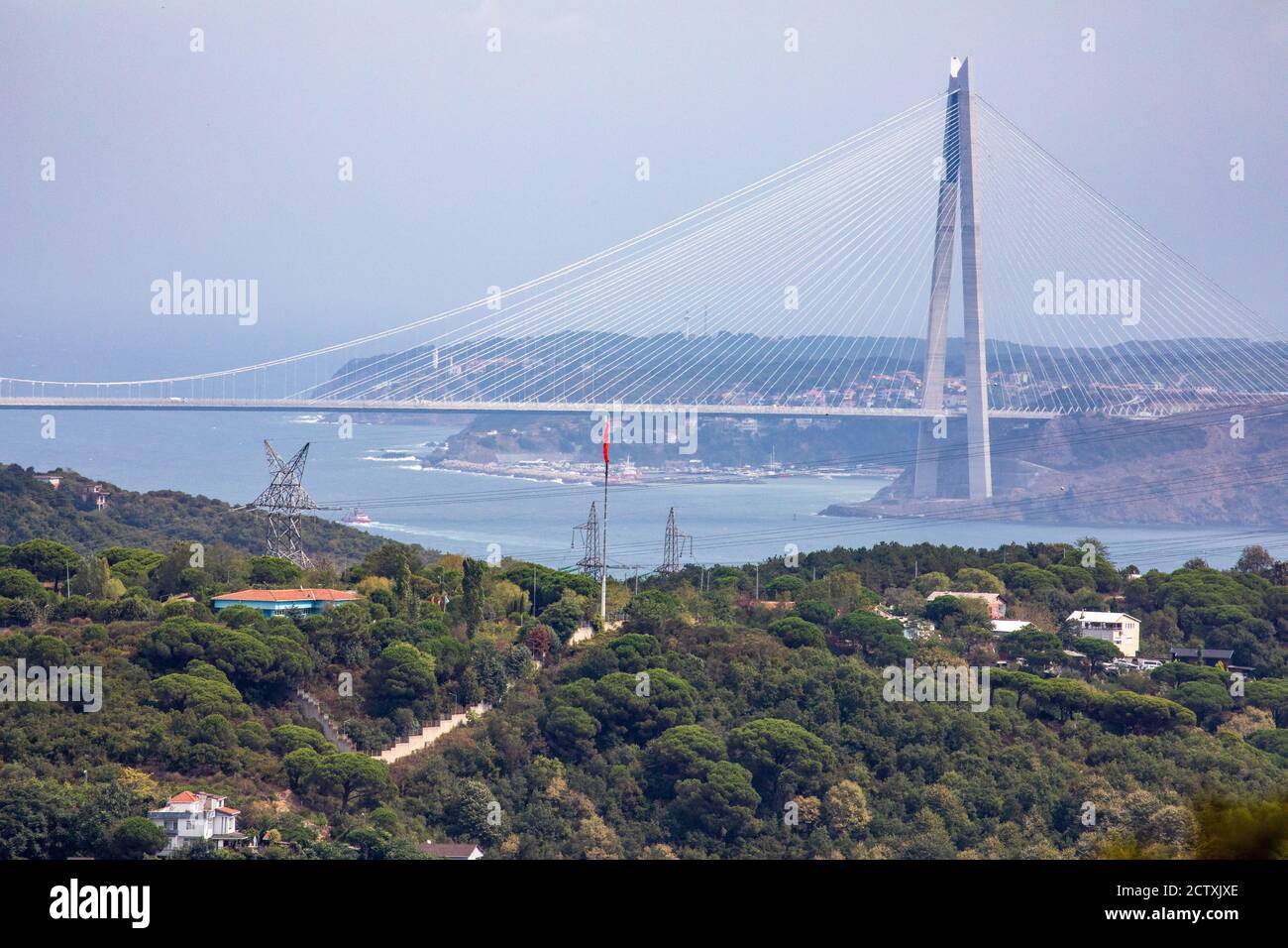 The Yavuz Sultan Selim Bridge is a bridge for rail and motor vehicle ...