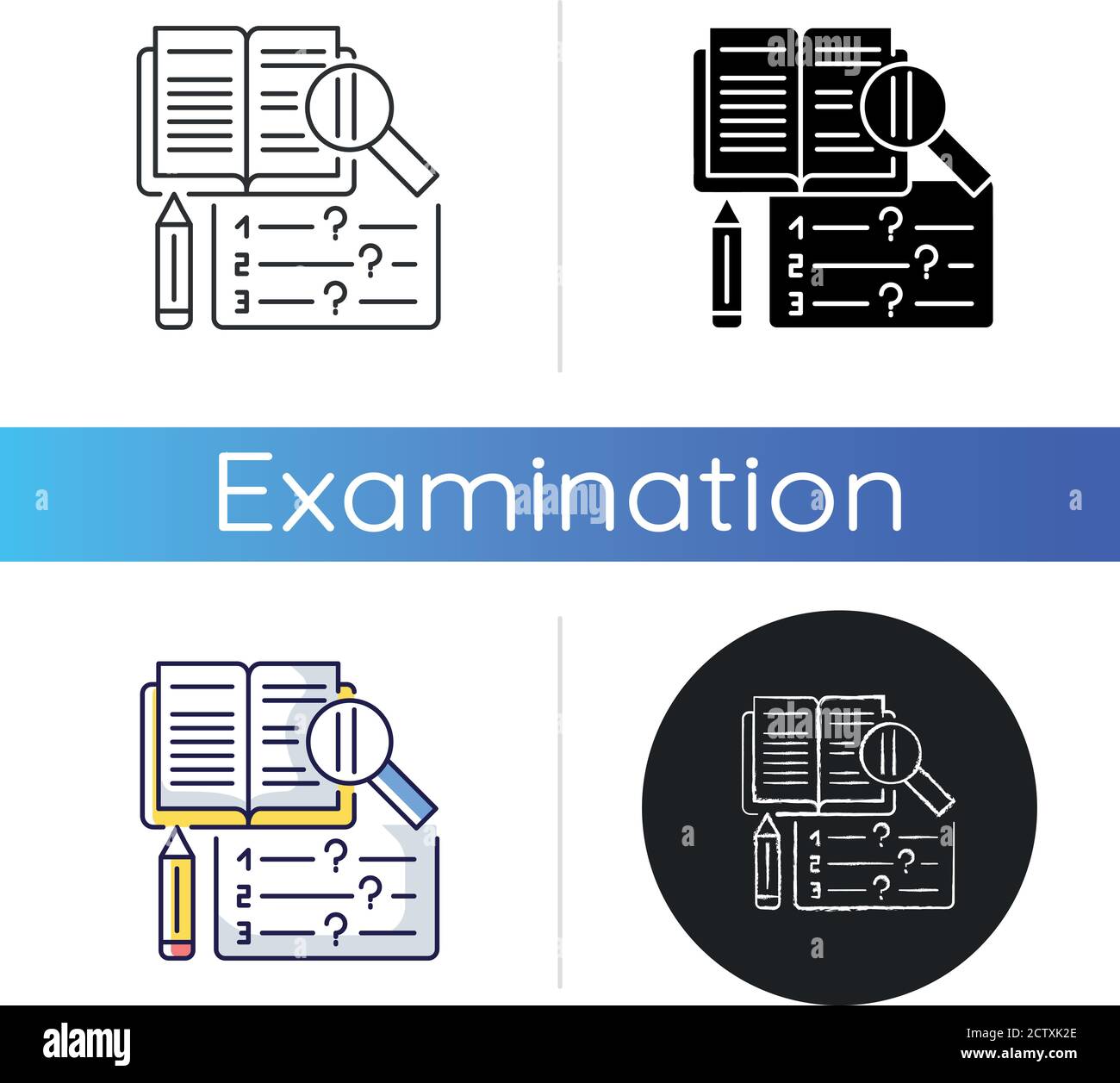 Reading examination icon Stock Vector Image & Art - Alamy